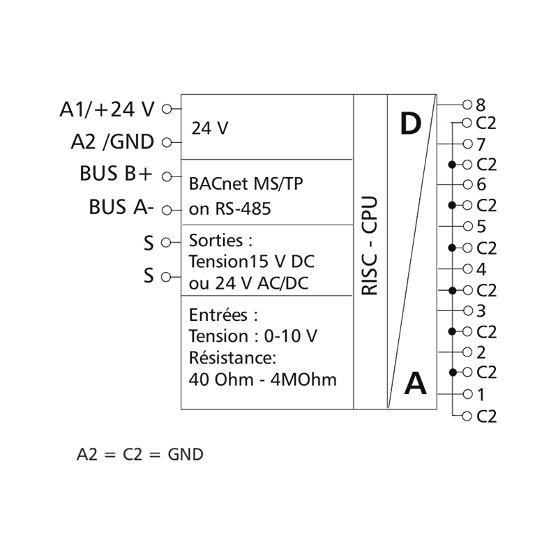 BMT-AI8 - Module BACnet/MSTP | BTIB