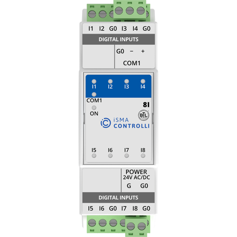 iSMA-B-8I - Module Entrées Digitales Modbus RS485 Ou BACnet MSTP